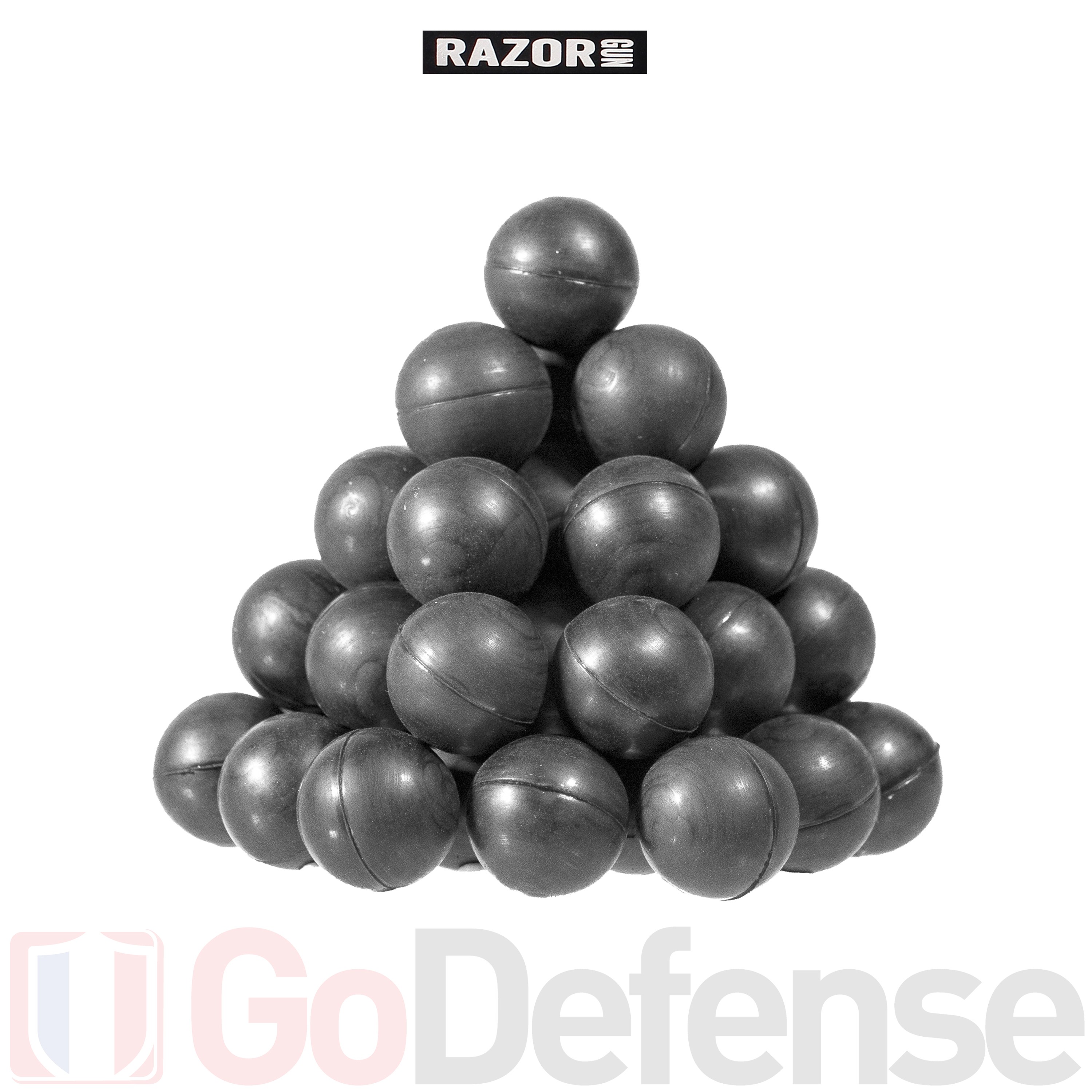 Lot de 190 Balles caoutchouc Razor Gun Speed Balls - .43 - GoDefense